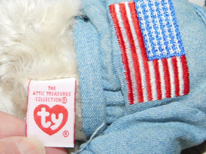 TY Beanie Babie Mckinley Vintage Ty Teddy Bear With Jacket - Etsy