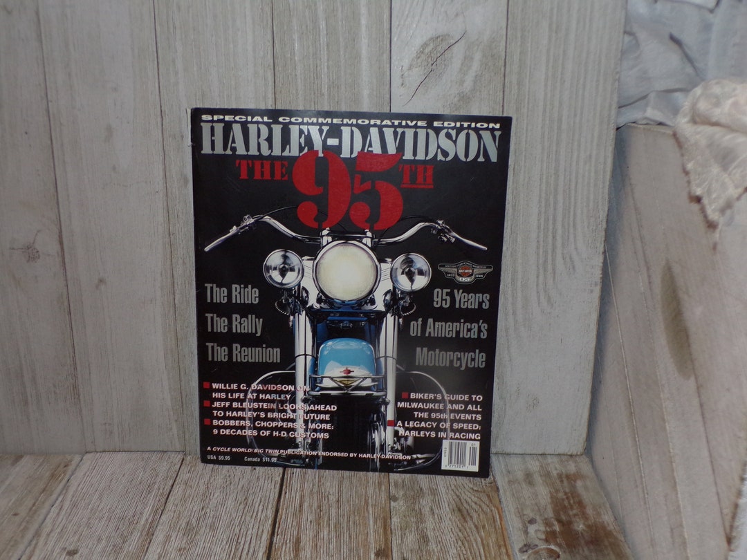 Vtg 1995 Harley Davidson Magazine 95 Years of American Motorcycle ...