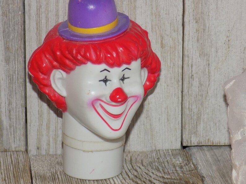 CLOWN HEAD for Candy Package, Plastic Clown Head, Vtg Toys, Memories ...