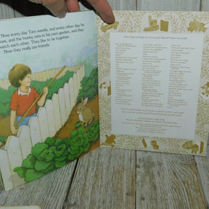 Vintage the Friendly Bunny Golden Book, Hardcover, Vintage Children's ...
