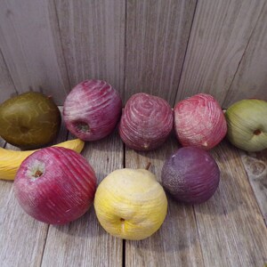FAKE Fruit Foam Wood Looking Fruit, Vtg Fruit, Bowl Fillers ...