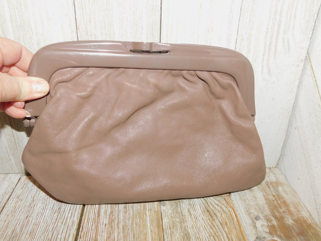 Vintage Small Hand Purse, Clutch Purse, Brown Purse, Vintage Purse ...