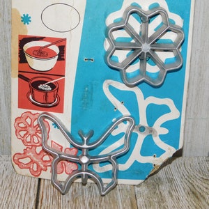 Vtg Patty Shell Set Aluminum Vtg Kitchen Tools Funnel Cakes Butterfly ...