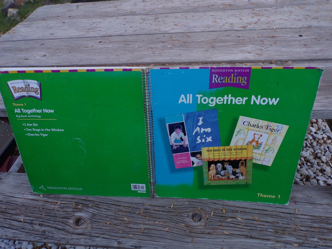 Vtg Houghton Mifflin Reading ALL Together Now Theme 1 Giant Book 2000 ...