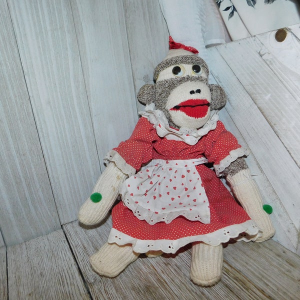 Vintage Sock Monkey - Etsy