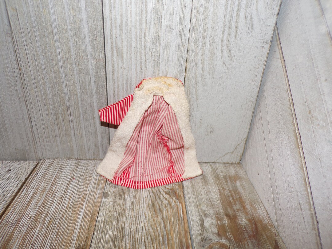 Ken Stripped Red and White Stripe Beach Robe Jacket, Vtg Barbie Clothes ...