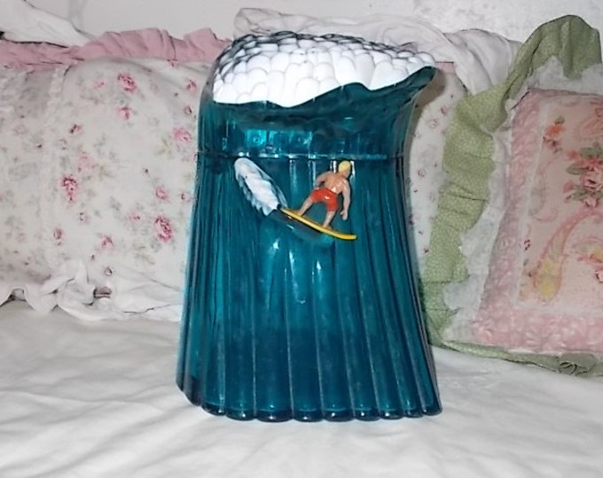 Beach Boys Surfin USA Rare Tidal Wave Cookie Jar With Surfer /not ...