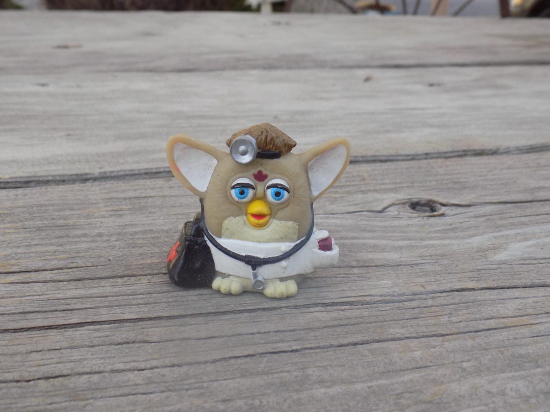Dr Furby Finger Puppet -90s Vintage Tiger Applause, Toy Plastic Doctor ...