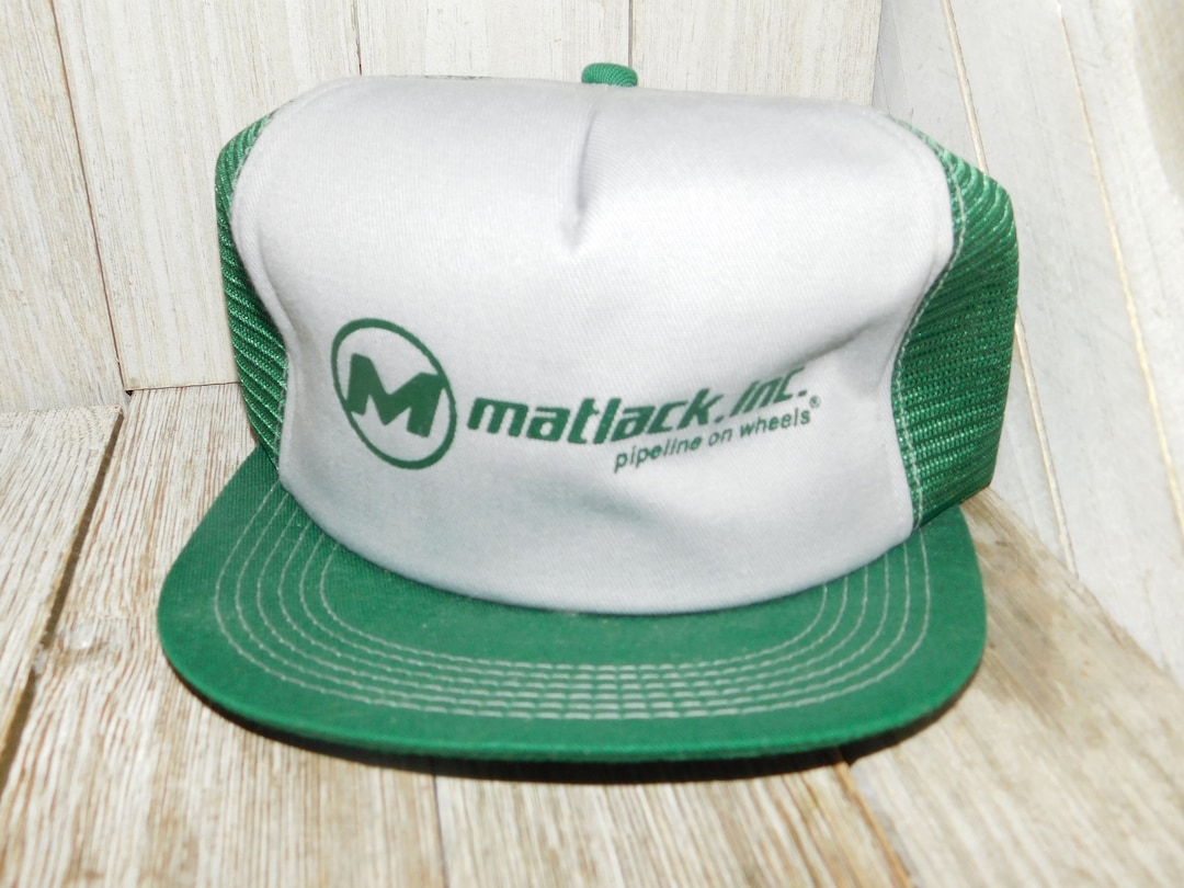 Matlack Inc Pipeline on Wheels Cap, Dark Green and Grayish Cap ...