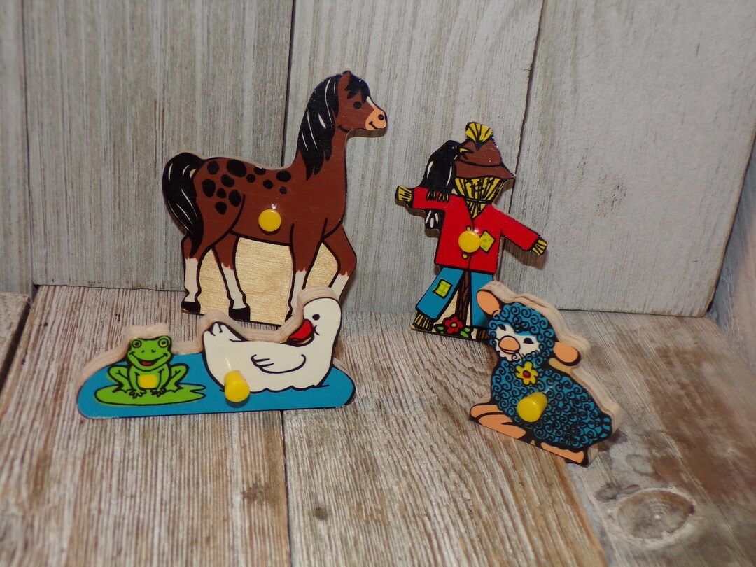 Vintage Wood Animal Pieces, Vintage Puzzle Pieces, YOUR CHOICE Wood ...