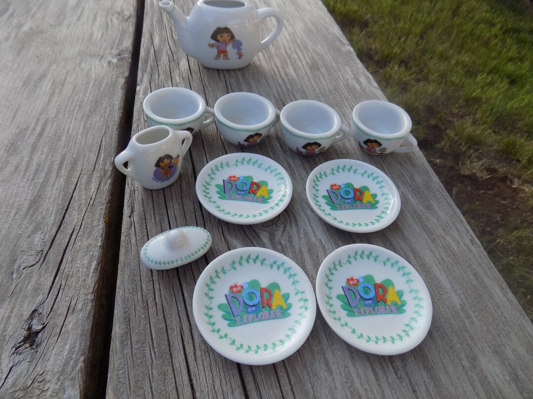 Doll China Dishes, Dora Dishes, Small Doll Dishes, Miniature Doll ...