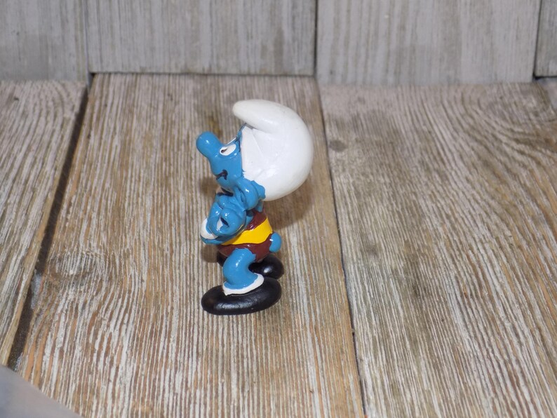 Smurf With Box BOX IS WORN, Vtg Plastic Toys, Cartoon Toys, Memories ...