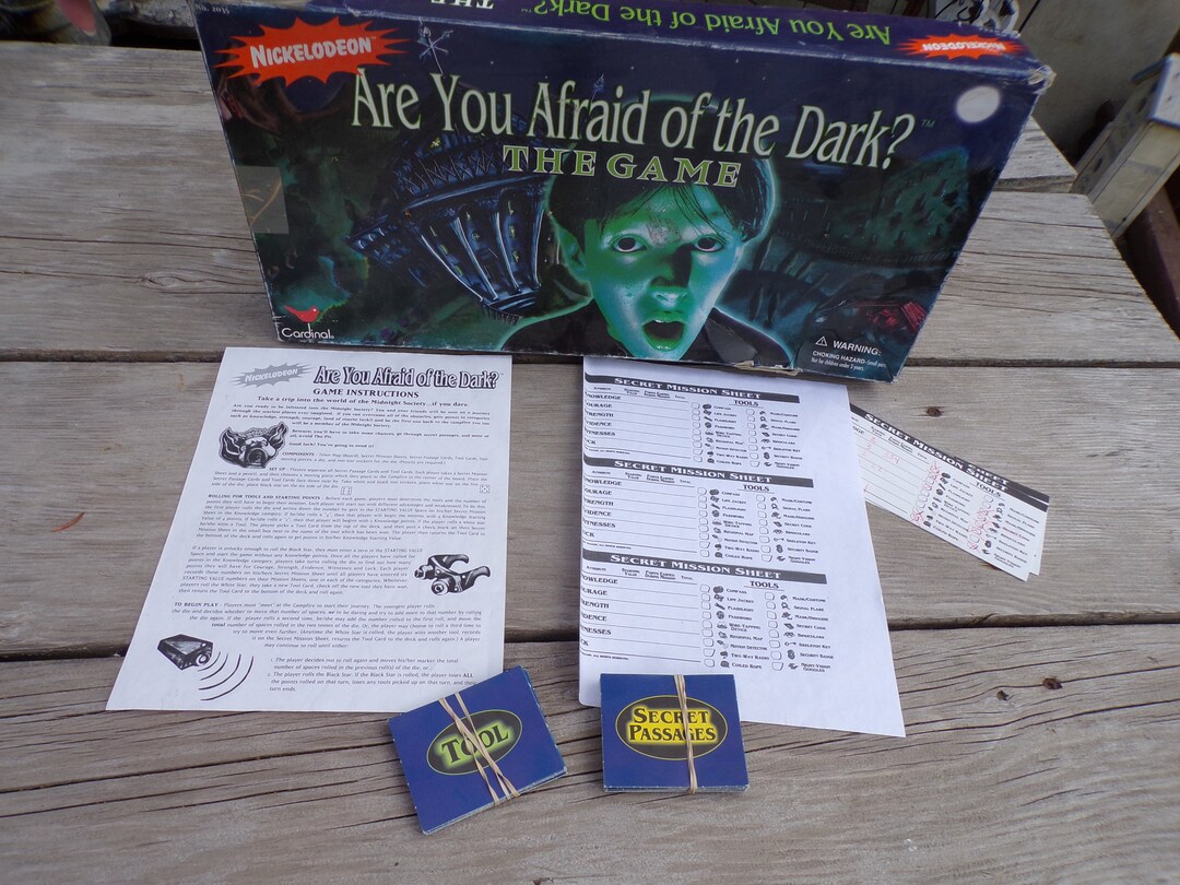 Vtg Are You Afraid of the Dark GAME BOARD ONLY Vintage Replacement Game ...