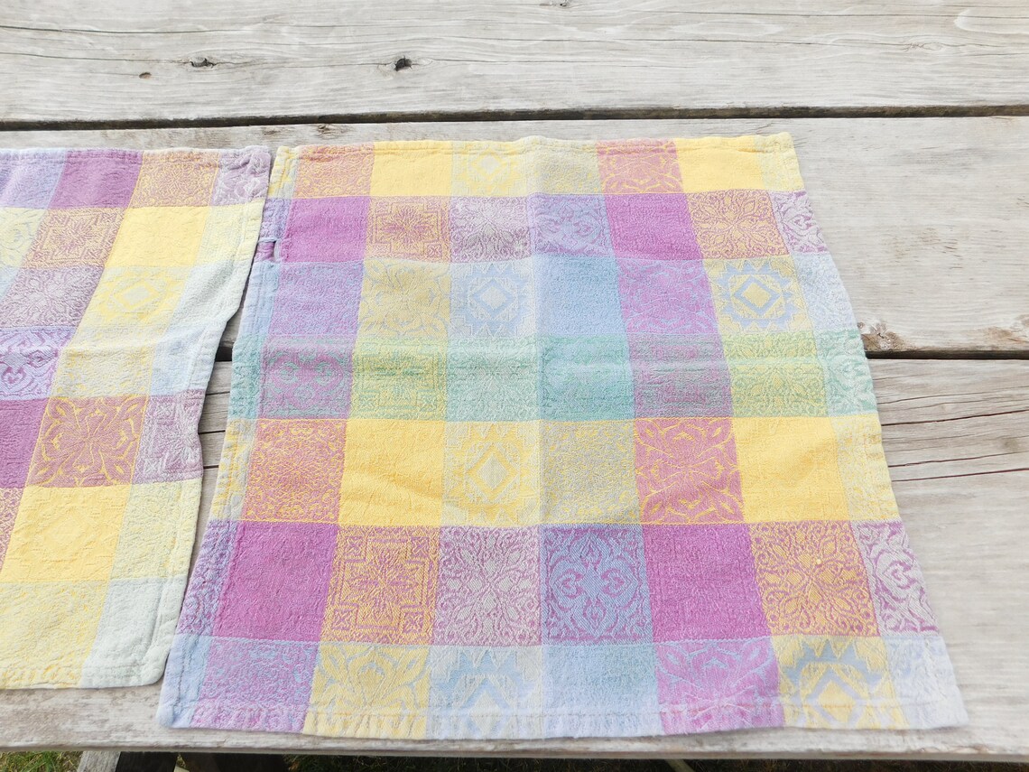 Vintage Set of 2 Cloth Napkins Vintage Napkins Prop Vintage - Etsy
