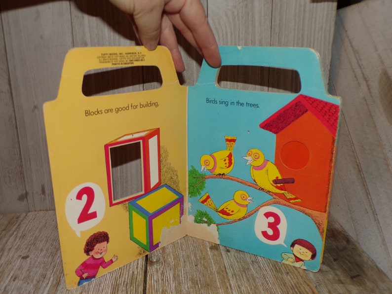 Vtg A Tuff Board Book, Numbers, Vrt Board Book, Hardboard Book, Book W ...