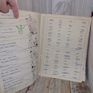 Vtg Fun With Ick and Jane the Basic Reader, Think and Do Workbook, 1946 ...