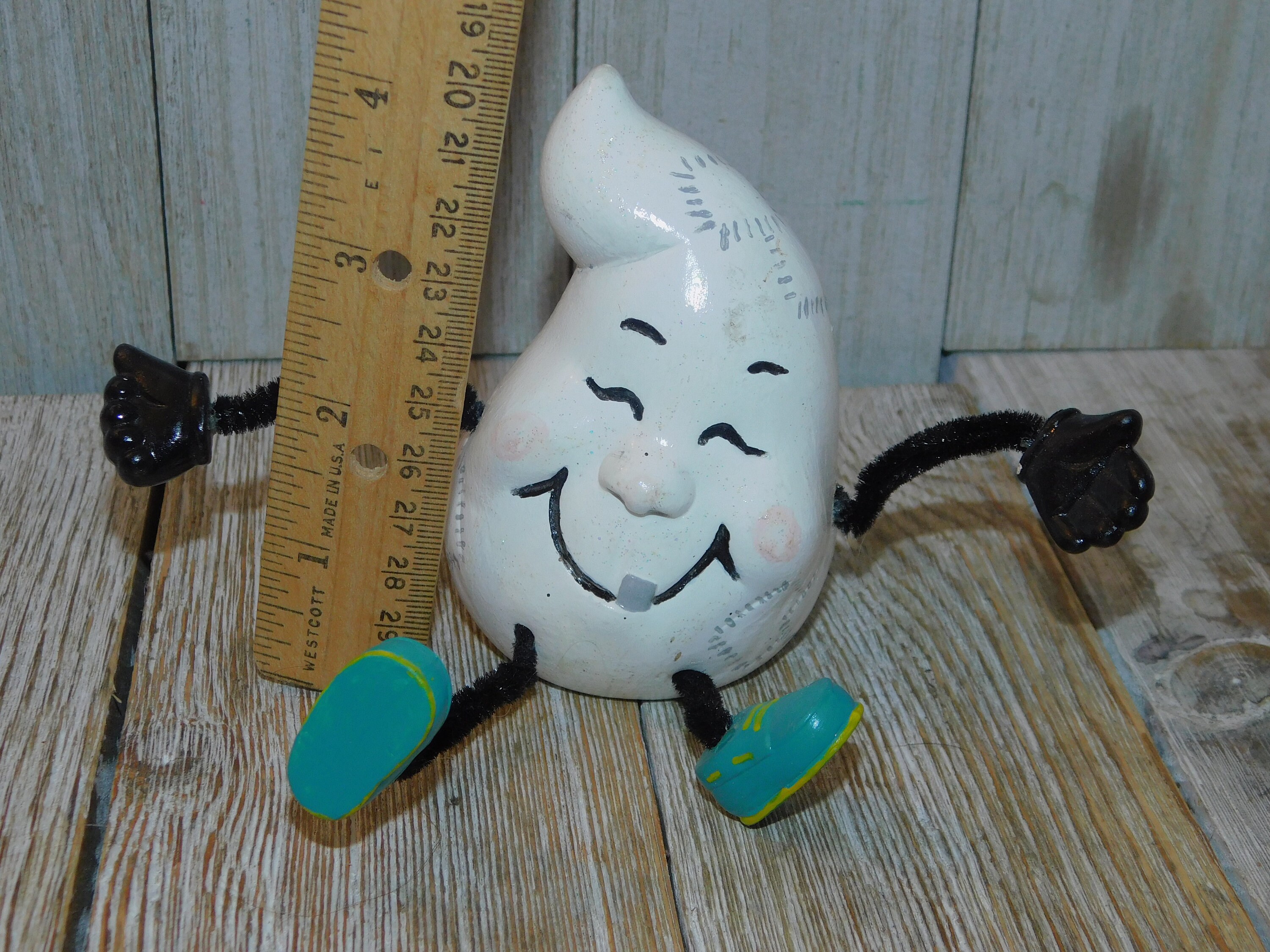 Tear Drop Rain Drop Cloudy Guy Figurine Face Ghost Figurine Home Decor ...