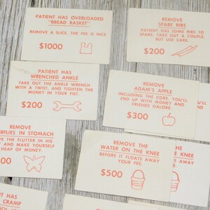 Operation Game Playing Cards Doctor and Specialist's | Etsy