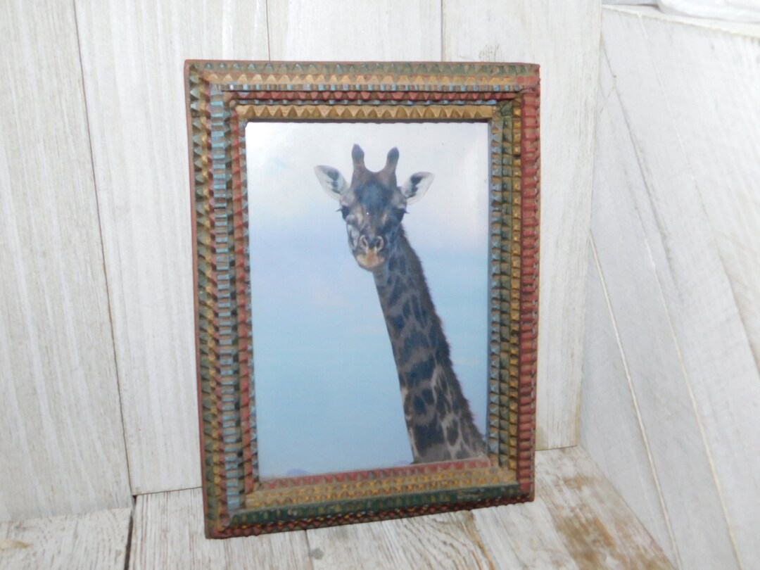 Zebra Picture Frame, Vtg Picture Frame, Zebra, Wild Life, Wild Life ...