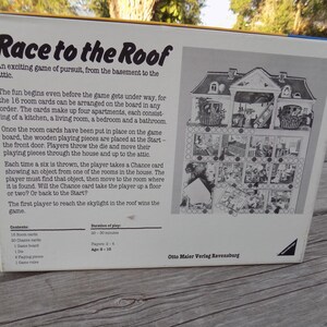 RACE to the ROOF Board Game, Children Board Game, Family Game Night ...