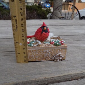Trinket Box, Cardinal Bird Box, Red Bird Box, Winter, Memories, Gift ...