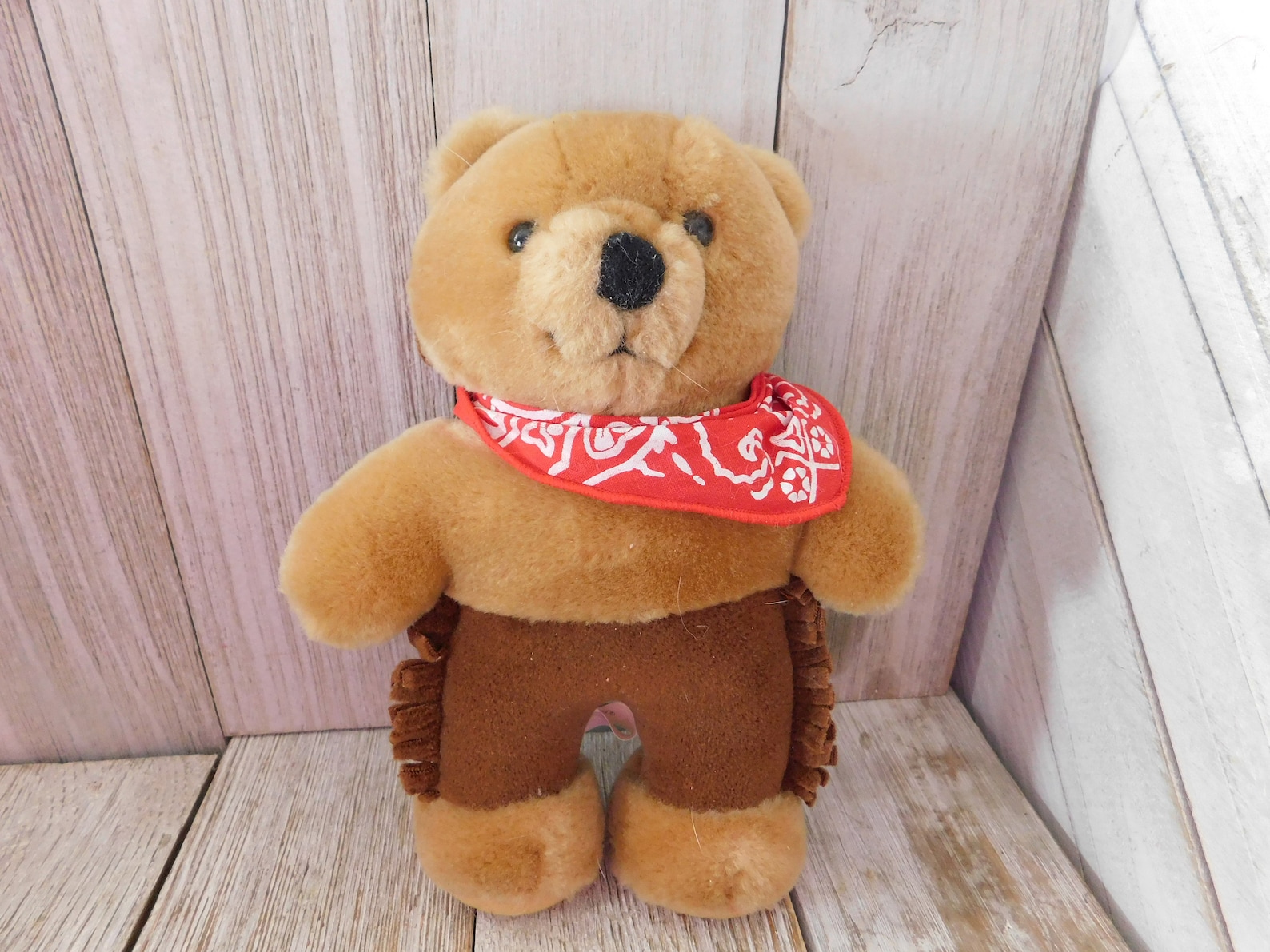 Vintage Small Cowboy Teddy Bear Vintage Stuffed Animal - Etsy