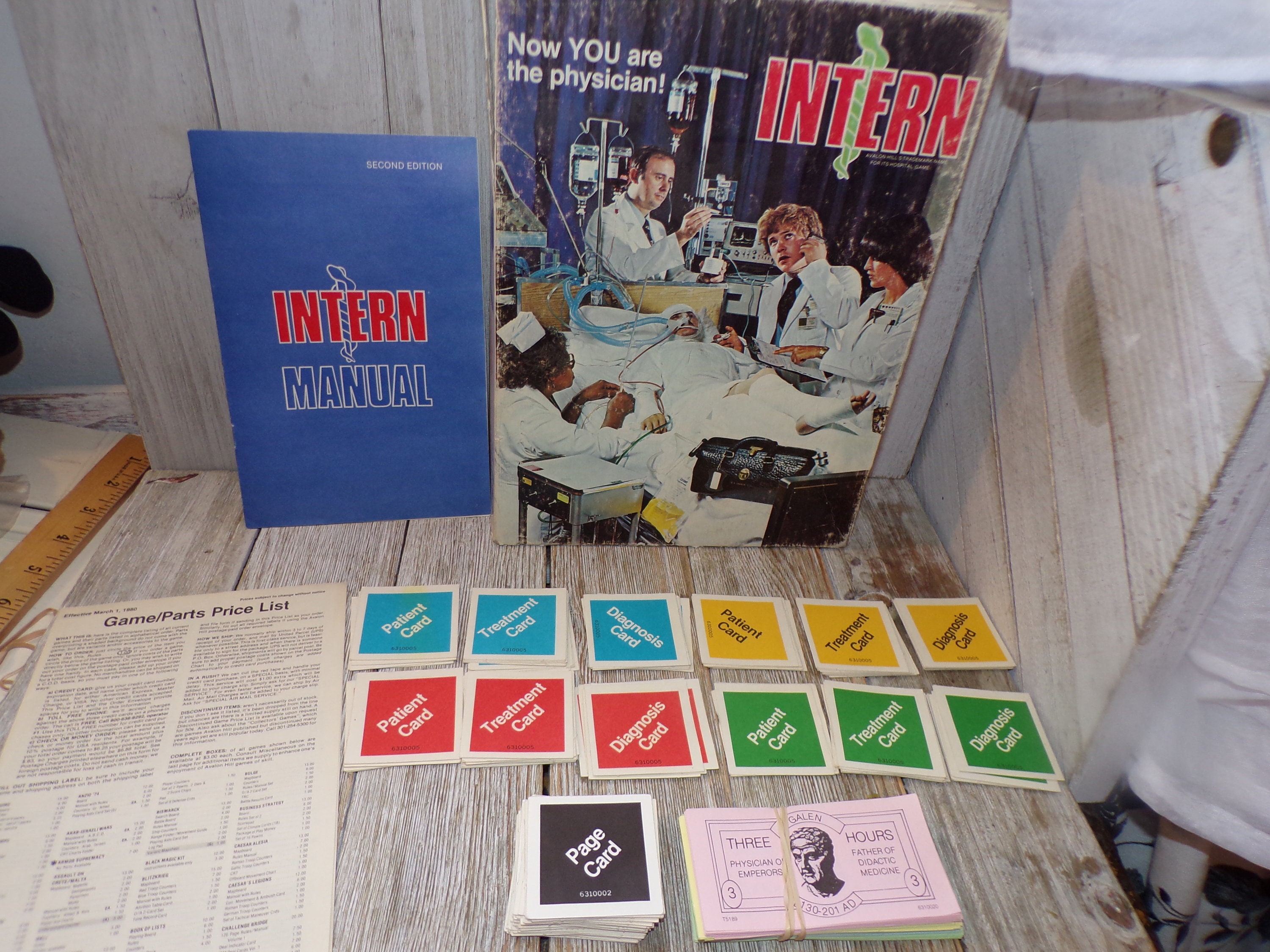 Intern Game 1980 PIECES ONLY, Doctor Game, Replacement Pieces, Crafts ...