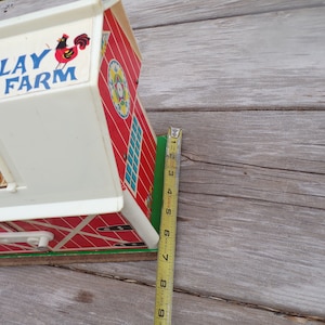 Vtg Little People Barn W Door Moos, Vintage Toy Barn, FP Little People ...