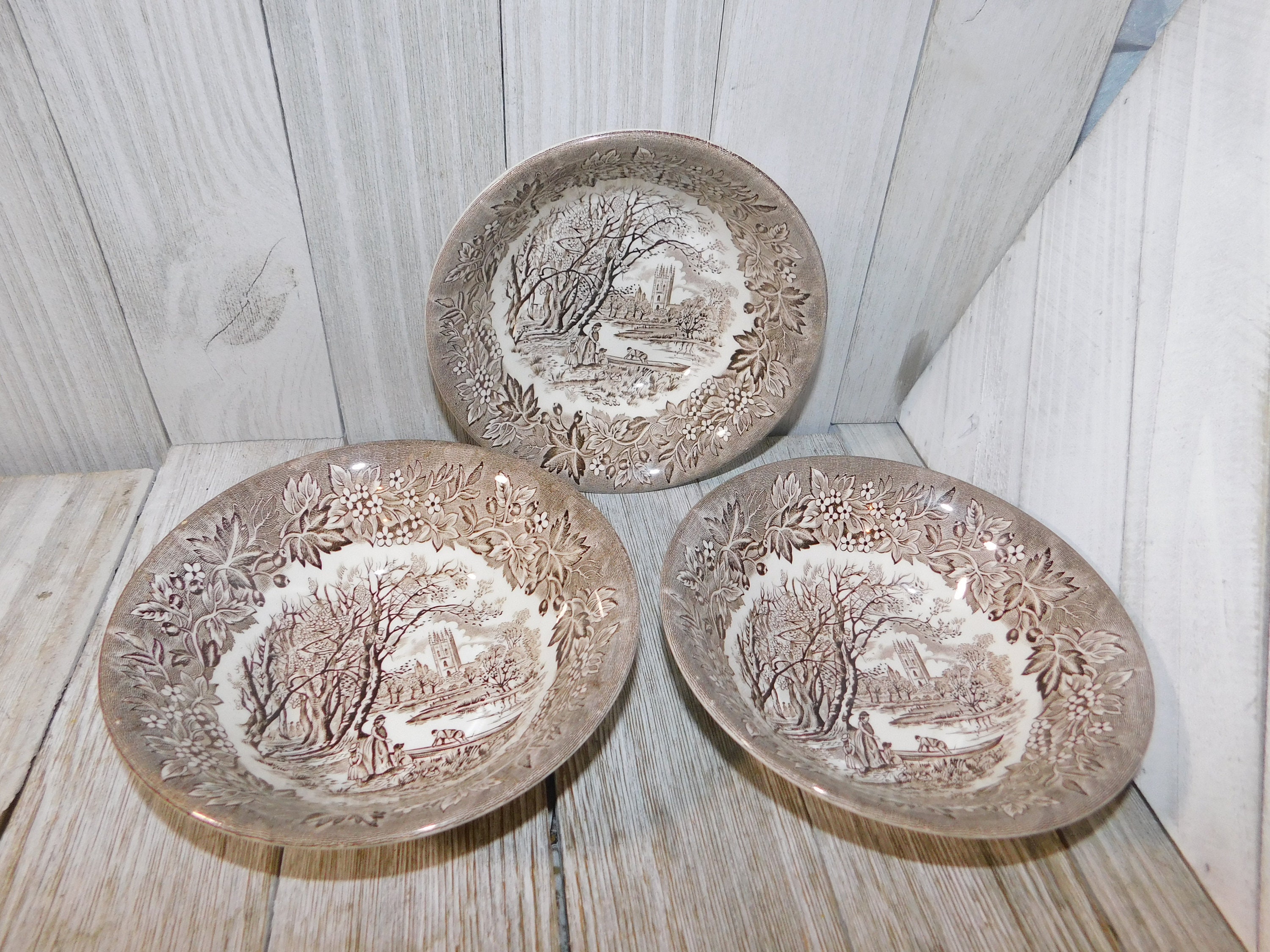 Staffordshire English Ironstone Tableware 3 Bowls Castles, Castles ...