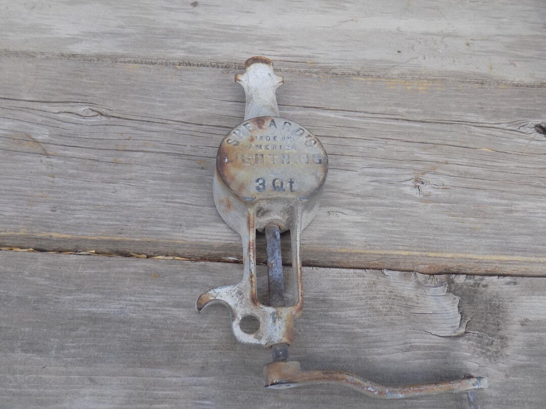 Top to Butter Churn or Ice Cream Maker Top, Metal Hardware, Home Decor ...