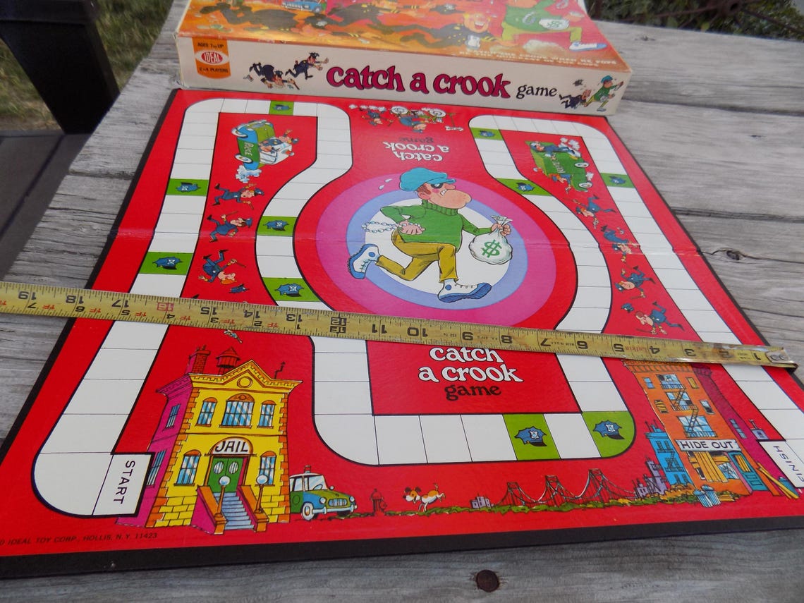 Catch a Crook Game BOARD ONLY, 1971 Game Parts, Craft, Memories, Gift ...
