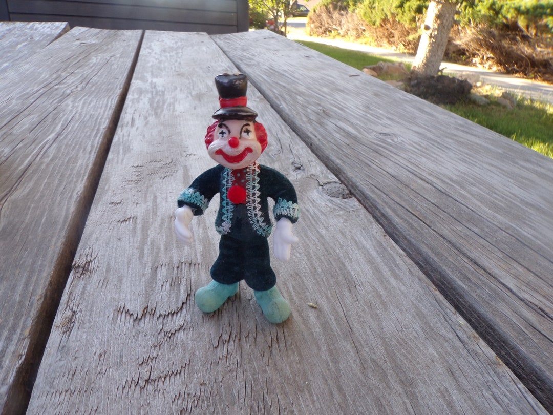Clown Circus, Small Clown, Cake Topper, Vintage Clown, Plastic Clown ...