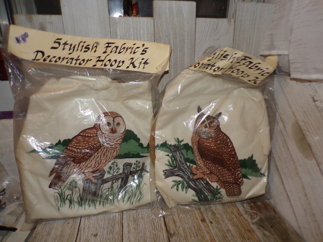 Vtg Owl Hoop Needle Work Quilting YOU PICK LISTING Owl Picture - Etsy