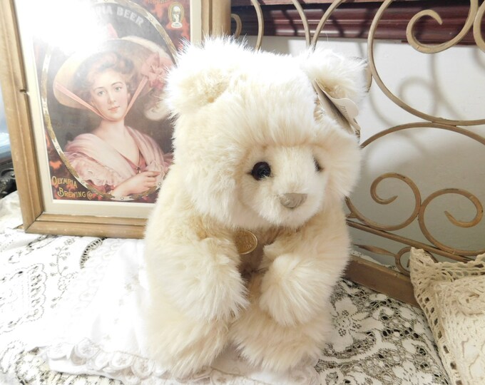 Gund Cream Puff Bear 1987, Vintage Stuffed Bear, Teddy Bear, Vintage ...