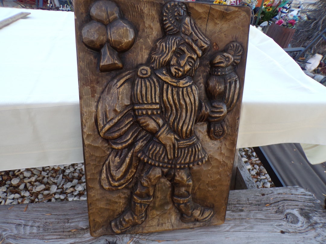 MCM Gothic JACK of CLUBS Medieval Faux Panel 1960s, Unique Funky Home ...