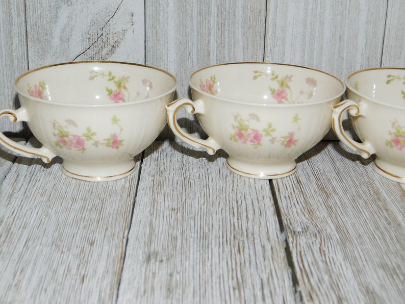 Vintage Light Pink Tea Cups Set of 4 Vintage China Tea Cups - Etsy
