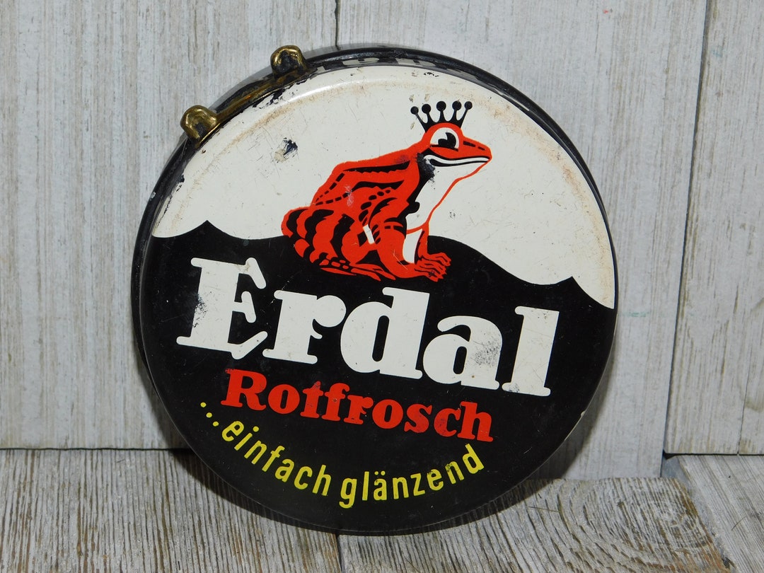 Vtg Erdal Shoe Polish, Full Can, Vintage Shoe Polish, Vintage Tin Can ...