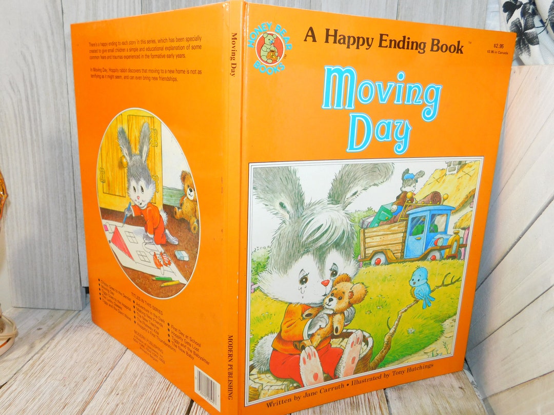 Moving Day A Happy Ending Book, 1983, Vintage Children's Book, Hard ...