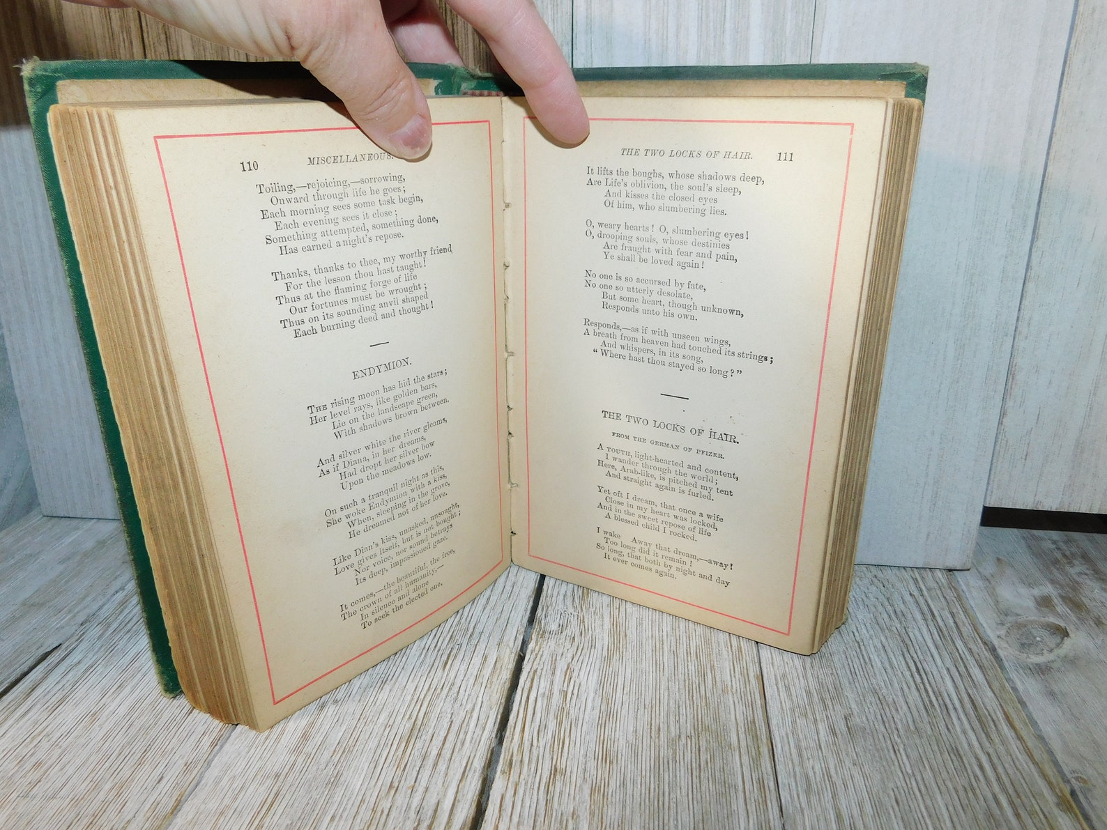 Antique Long Fellow Book 1800s. Voices of the Night Ballads - Etsy