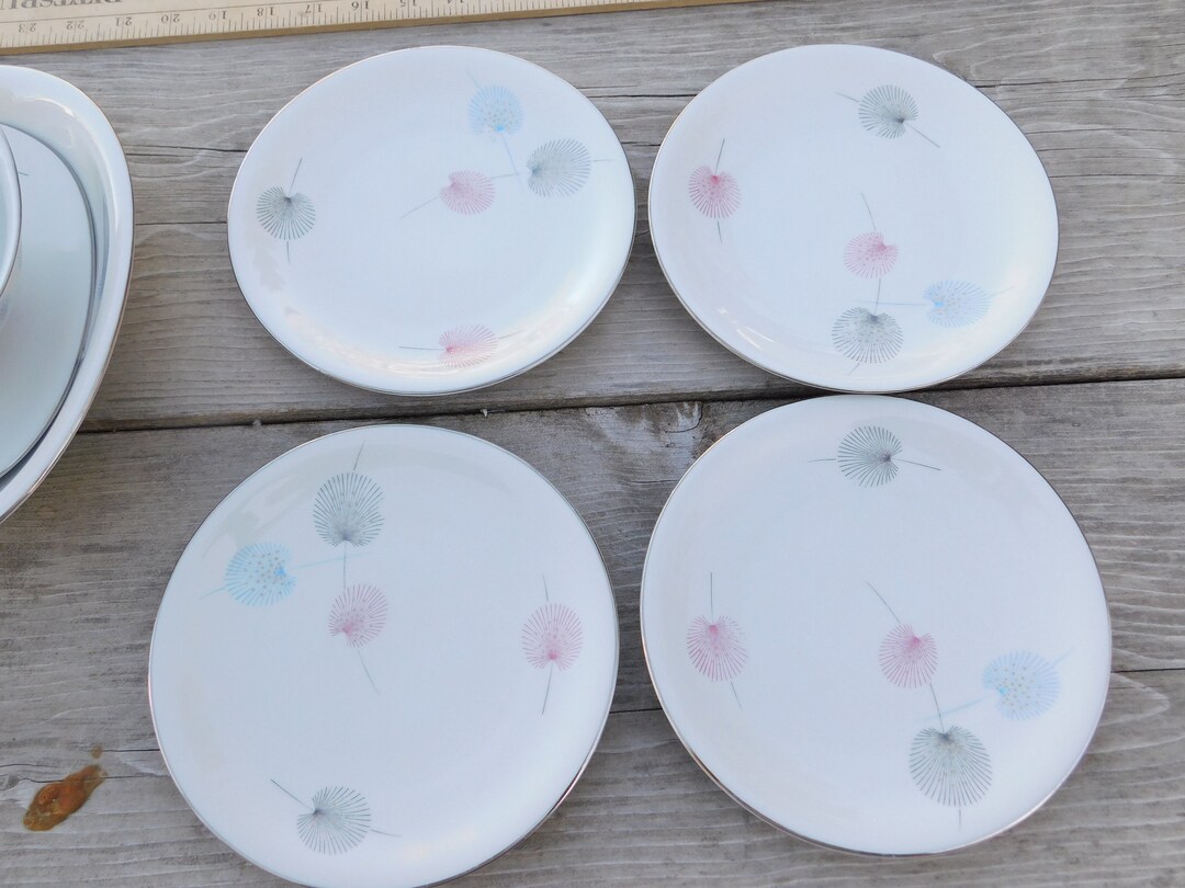 Vintage Zeh Scherze China Salad Plate, Set of 4 Salad Plates, Vintage ...