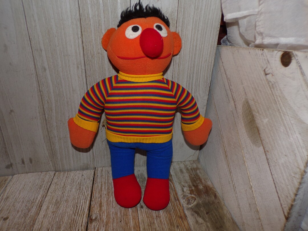 Ernie Sesame Street Knickerbocker, Stuffed Ernie, Stuffed Toys, Boy ...