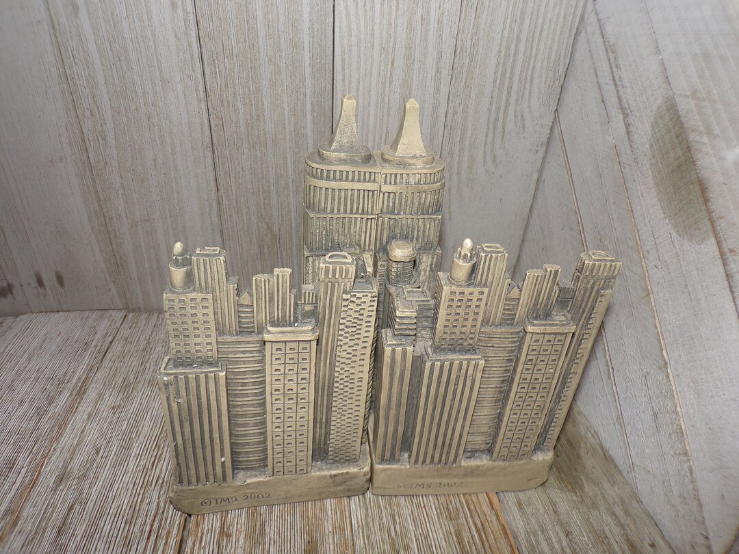 Vintage NEW YORK Empire State Building Bookends New York City - Etsy