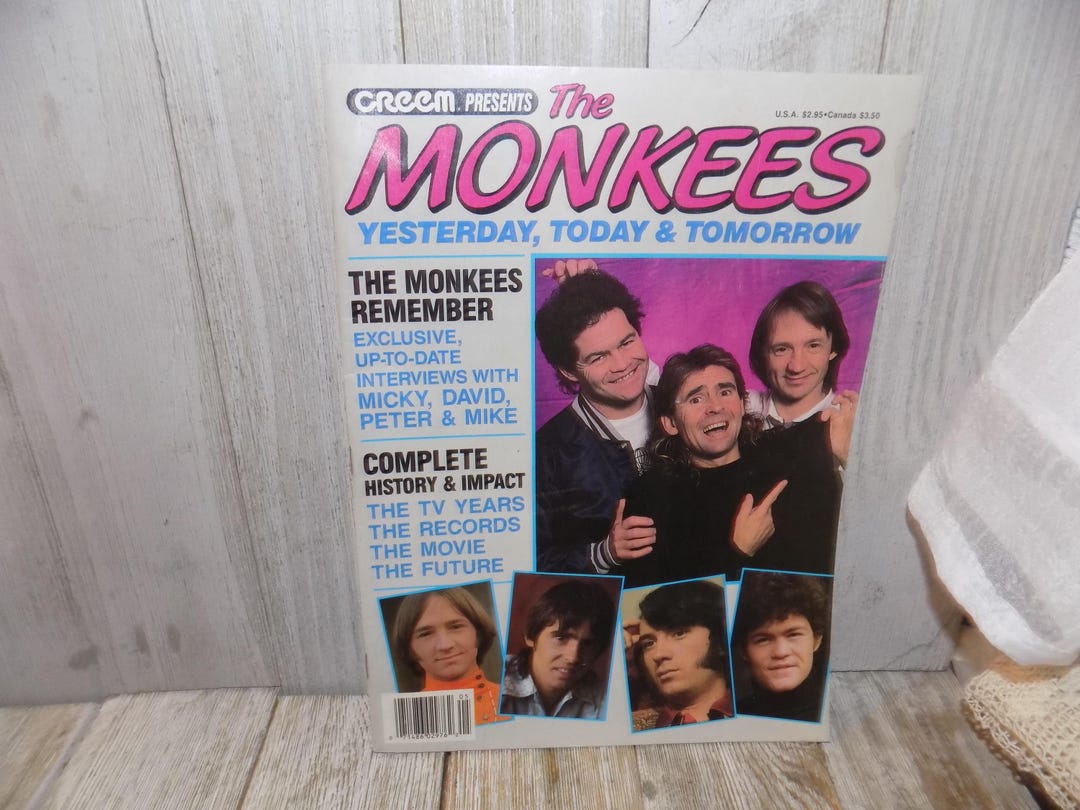 Creem Presents THE MONKEES MAGAZINE 1987 Magazine Poster Inside ...