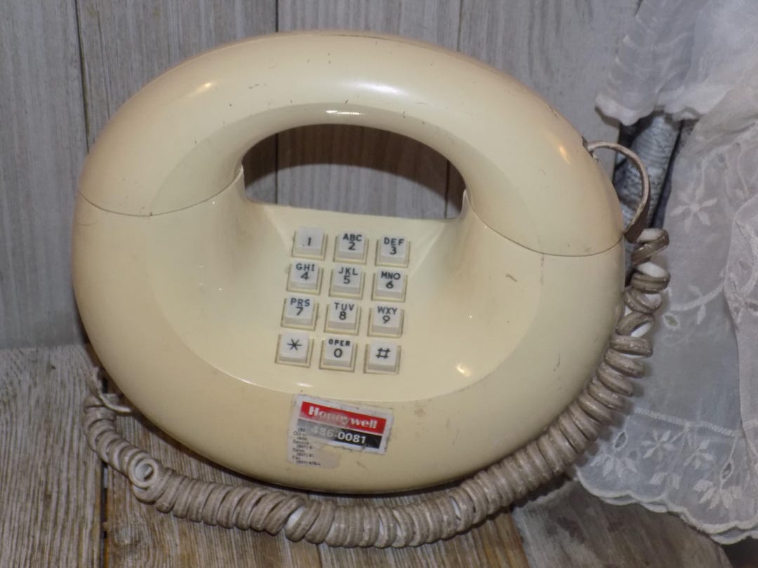 Donut Phone, Vintage Phone, NOT TESTED, Retro Home Decor, Retro Phone ...