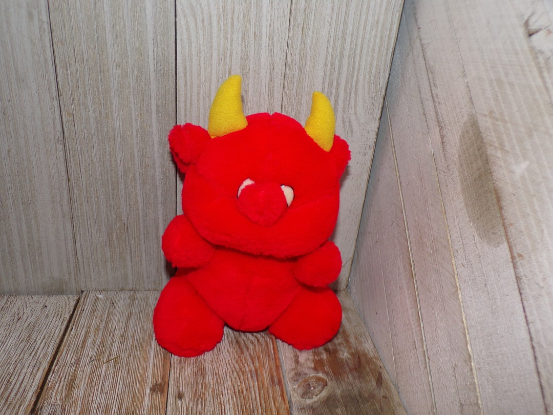 Red Devil, Plush Devil, Vtg Stuffed Devil, Plush Toys, Red Devil, Vtg ...