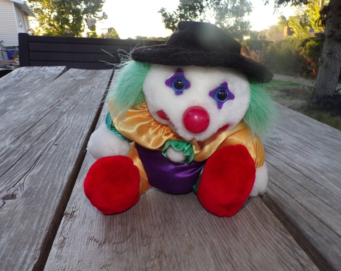 Plush Clown, Stuffed Clown, Creepy Clown, Circus, Vtg Toys, Memories ...