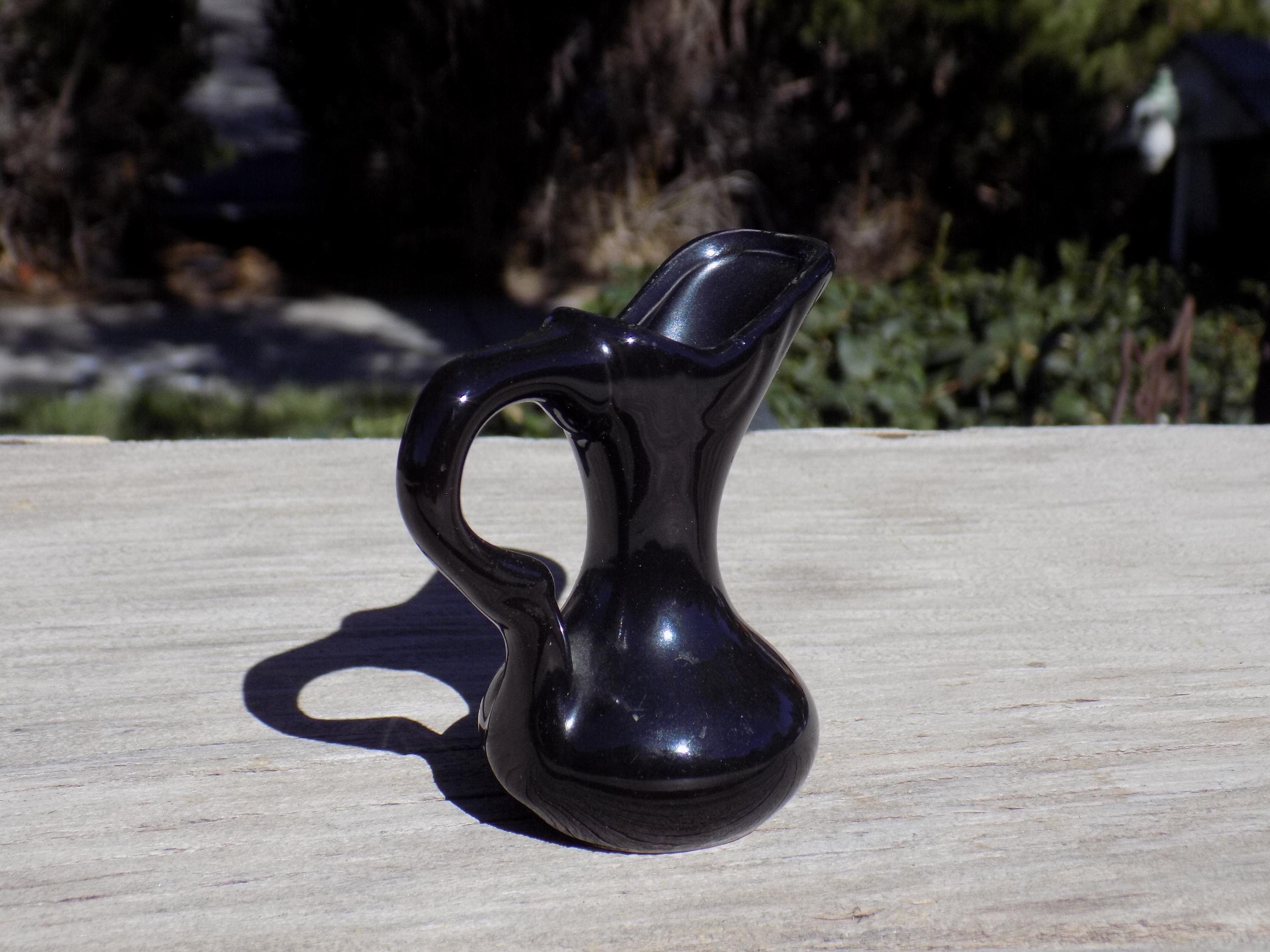 Pitcher, Black Floral Pitcher, Doll Pitcher, Made in China, Memories ...