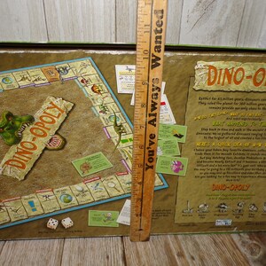 Vtg Dino-opoly Game Game Parts, EMPTY BOX, Game Box ONLY, Prop, Crafts ...