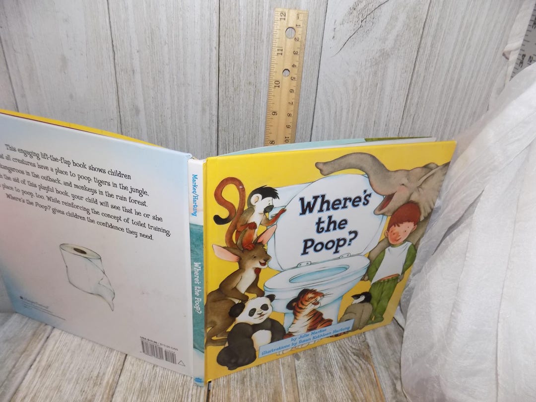 Wheres the Poop Juile Markes, Flap Book, Hardcover Book, Childrens Book ...
