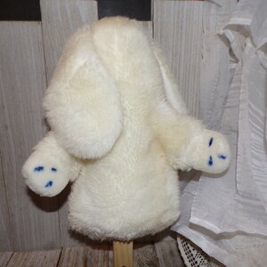 Applause Puppet Dog, Push Dog Puppet, Stuffed Dog Puppet, White Puppy ...
